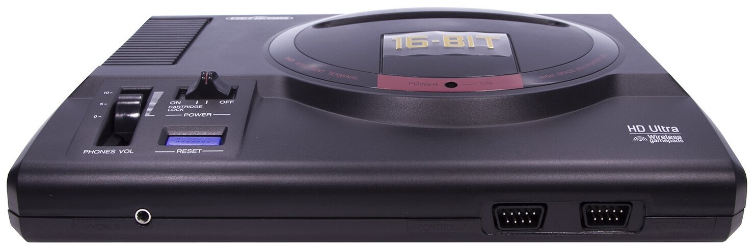 Игровая консоль SEGA Retro Genesis HD Ultra +150 игр, 2 беспроводных 2.4ГГц джойстика, HDMI кабель ConSkDn70