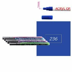 Темно-синий. Акриловый маркер DARWI Acryl Opak 1мм