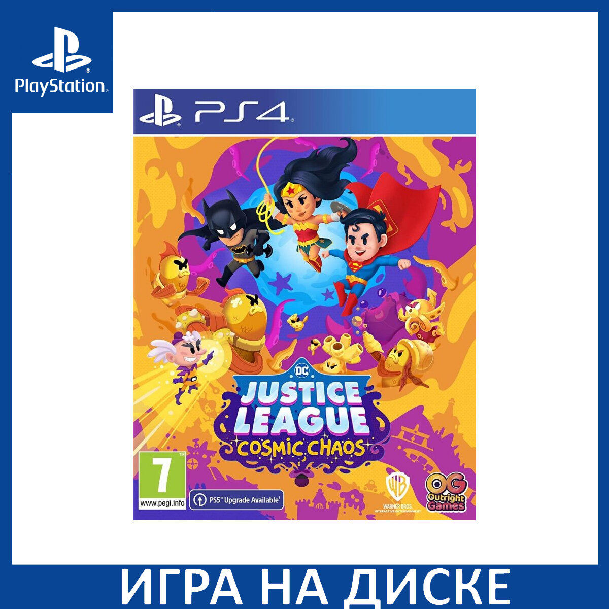 Игра DC Justice League: Cosmic Chaos PS4, PS5 Английский язык Диск на PlayStation 4 и PlayStation 5