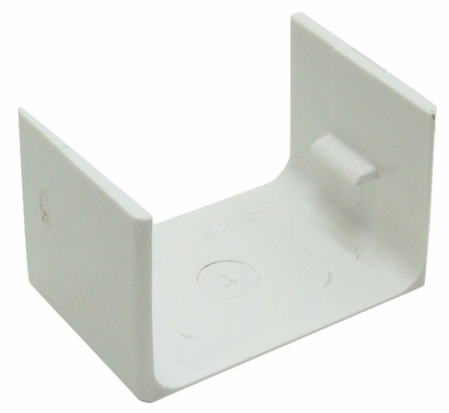 Соединитель на стык пластиковый белый 20х12.5мм, Efapel <10034ABR (10054)> (5 шт. в упаковке)