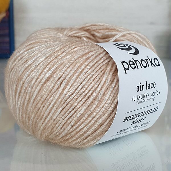 Пряжа Пехорка воздушный кант 03 св. бежевый (5 мотков)
