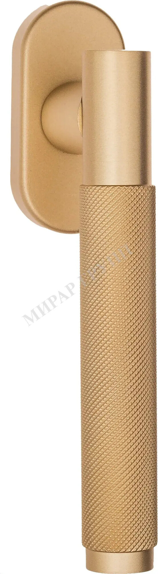 Ручка оконная Fratelli Cattini "UNA X" FW 7 матовая латунь