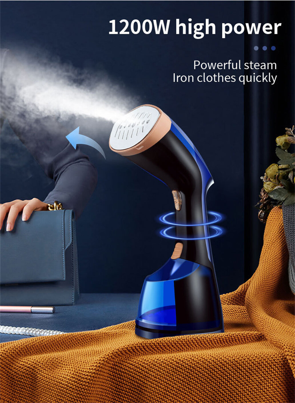 Ручной отпариватель для одежды вертикальный Professional 1200W