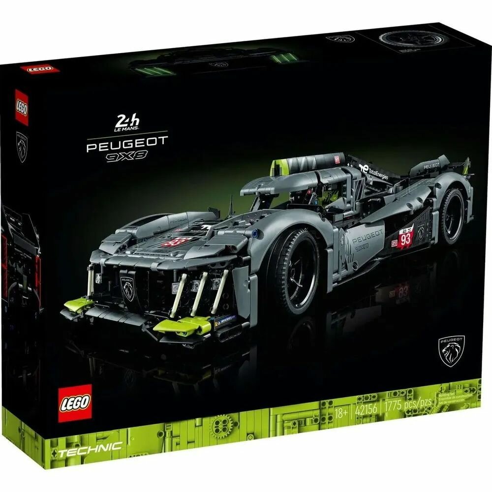 Конструктор LEGO Technic 42156 Peugeot 9x8 Hypercar
