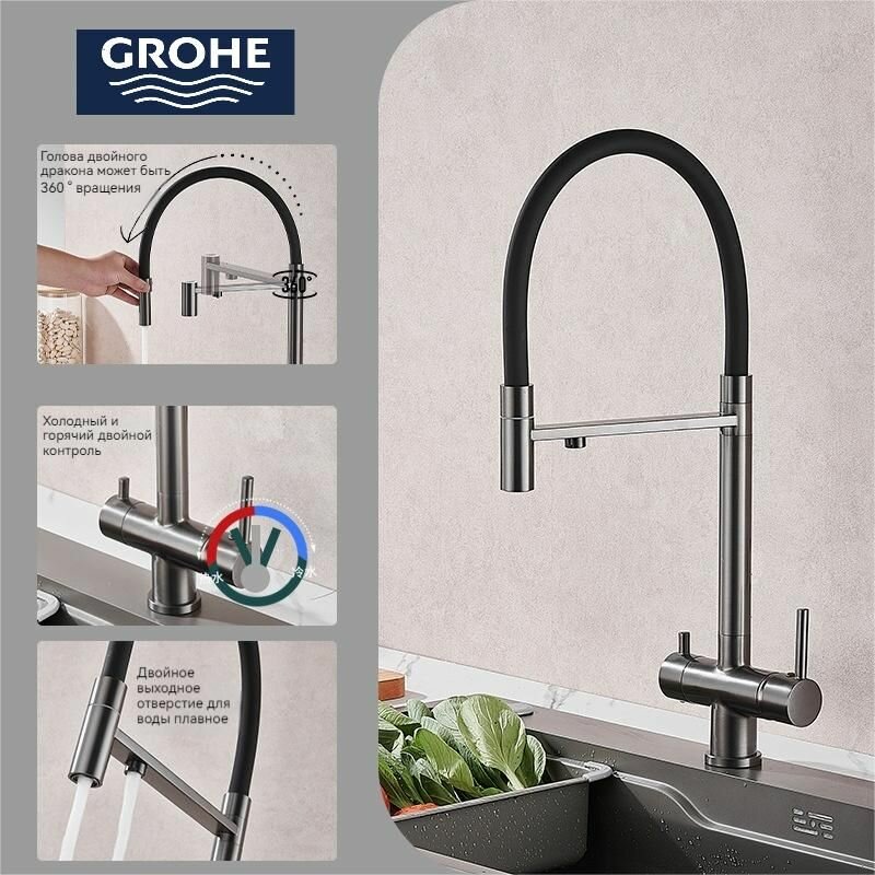 Выдвижной смеситель GROHE GY-LT6201A