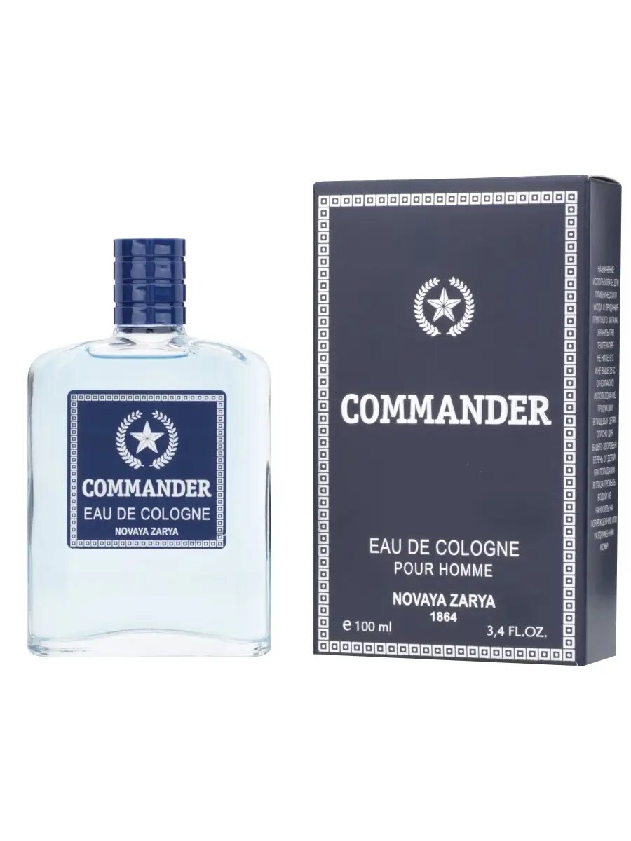 Одеколон мужской "Командор" 100 мл в футляре фабрика Новая Заря