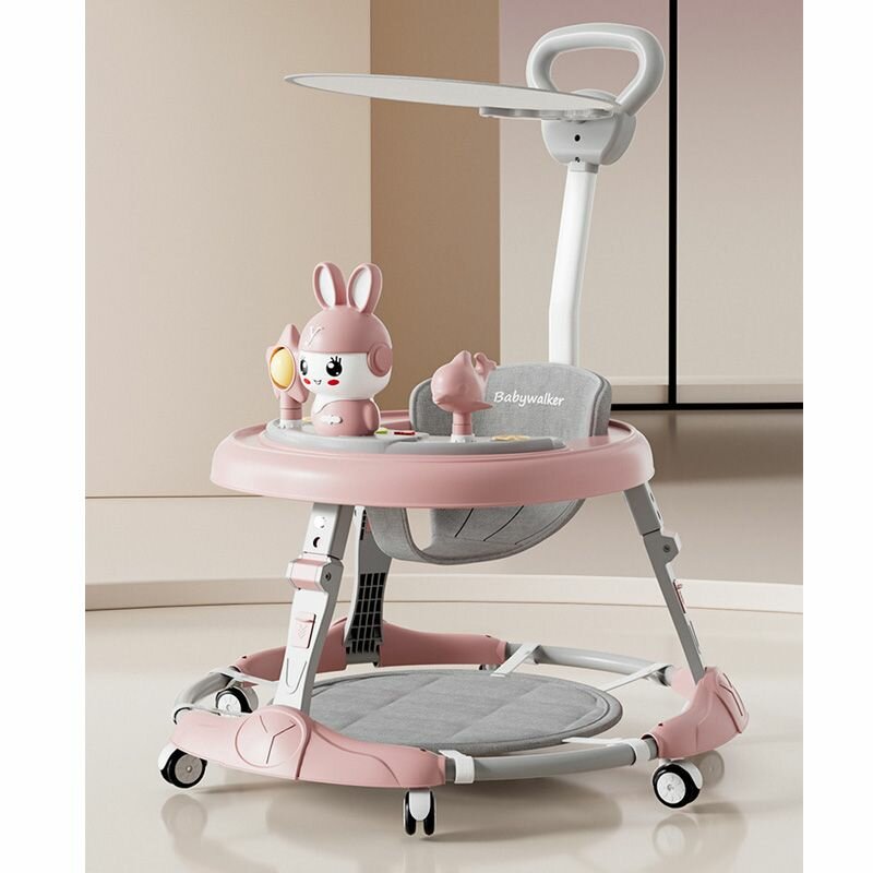 Ходунки детские каталка для мальчика и девочки, С ручкой и музыкой