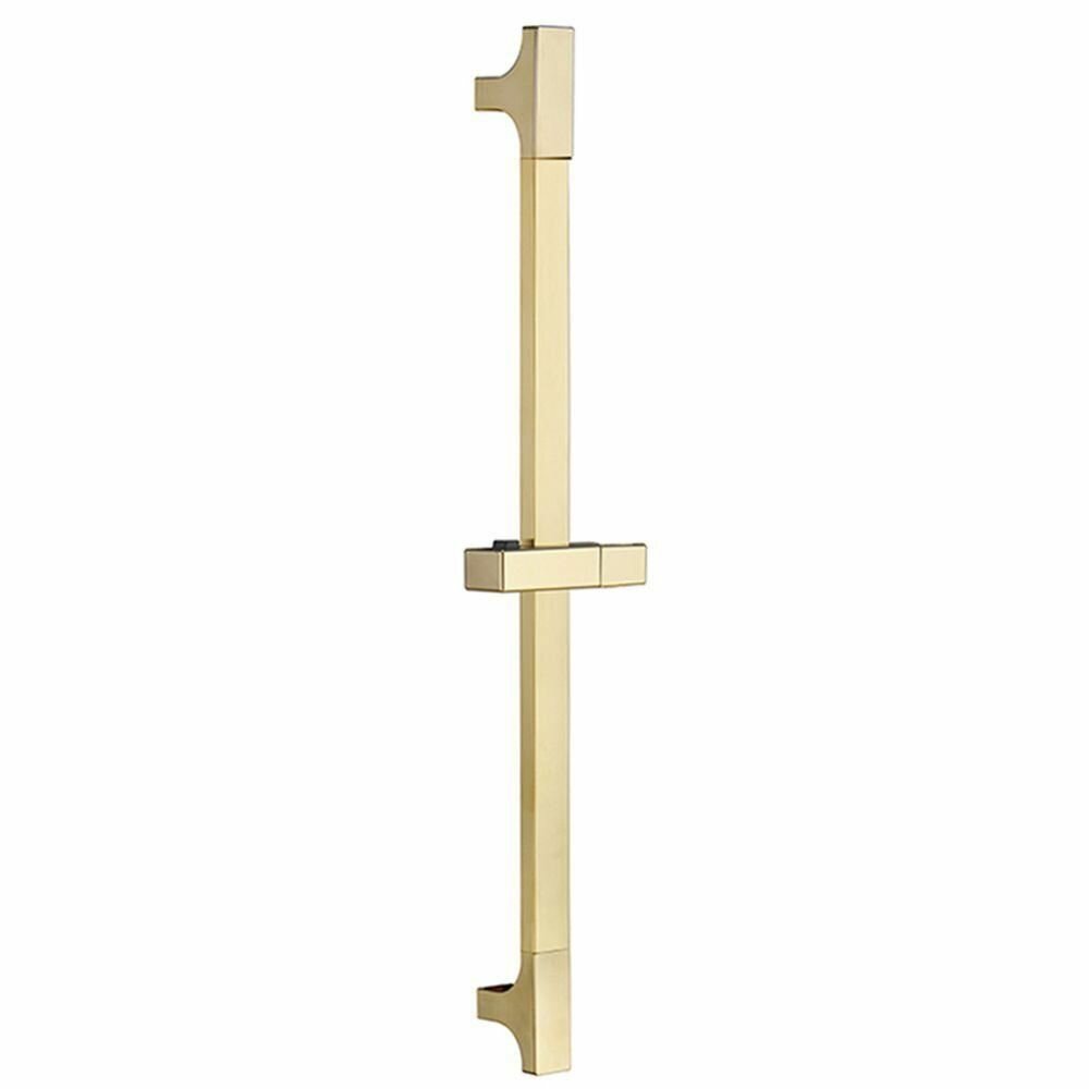 Стойка для душа, Robern, Штанга душевая с пластиковым регулируемым держателем Стойка для душа(без шланга и лейки) , Матовый золотой цвет Минималистский дизайн