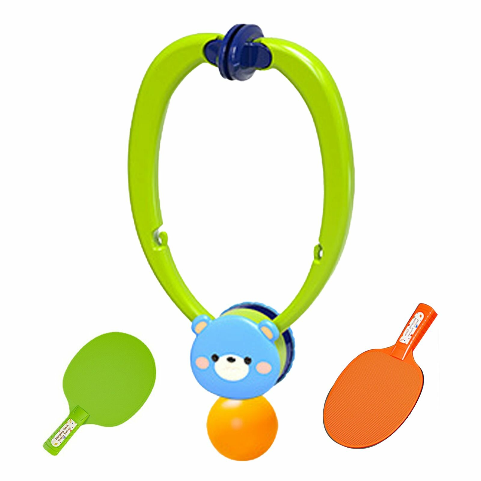 Оборудование для тренировок по настольному теннису, комплект для самообучения для настольного тенниса в помещении, подвесной тренажер для пинг-понга, зеленый