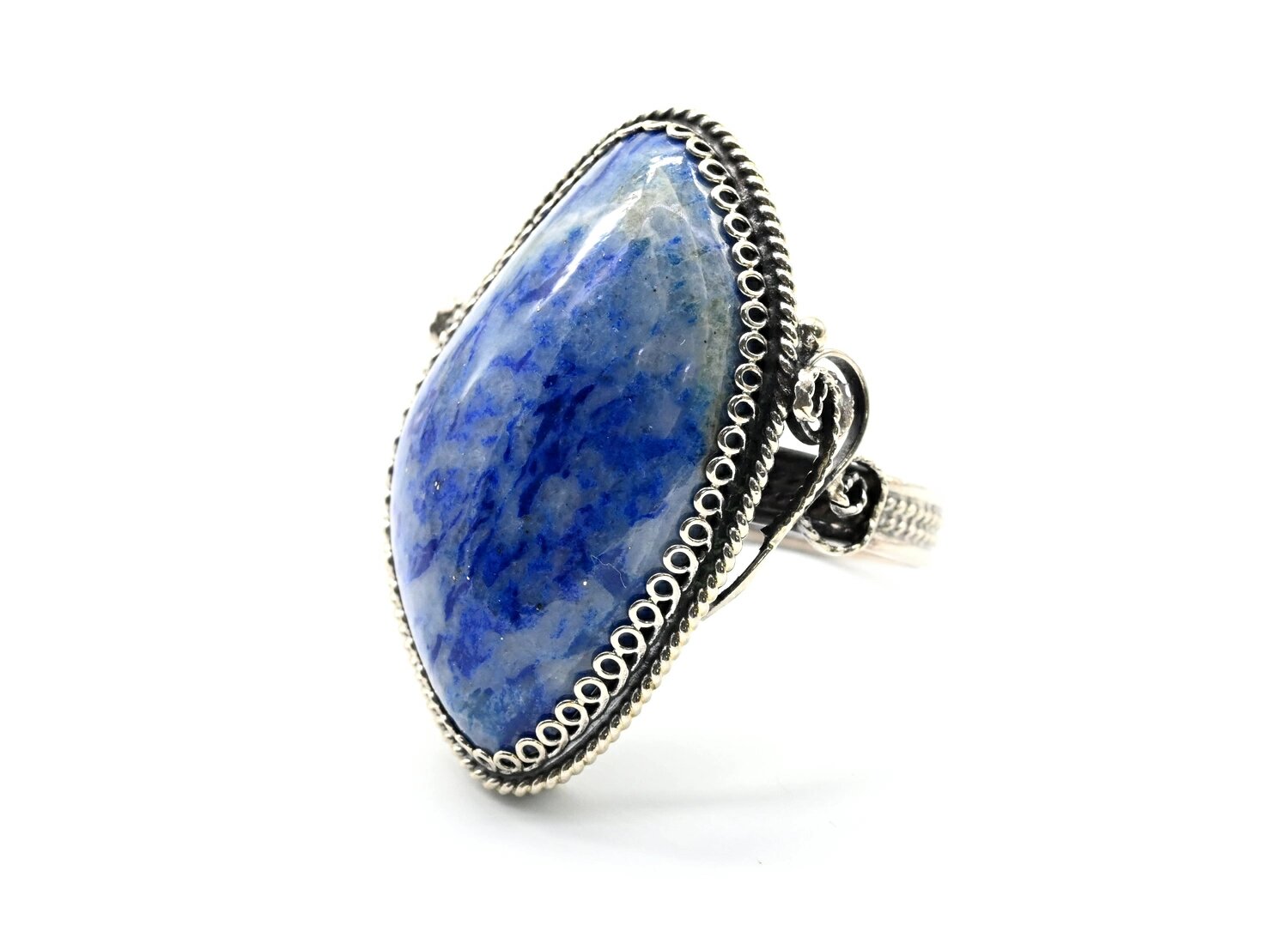 Кольцо, лазурит