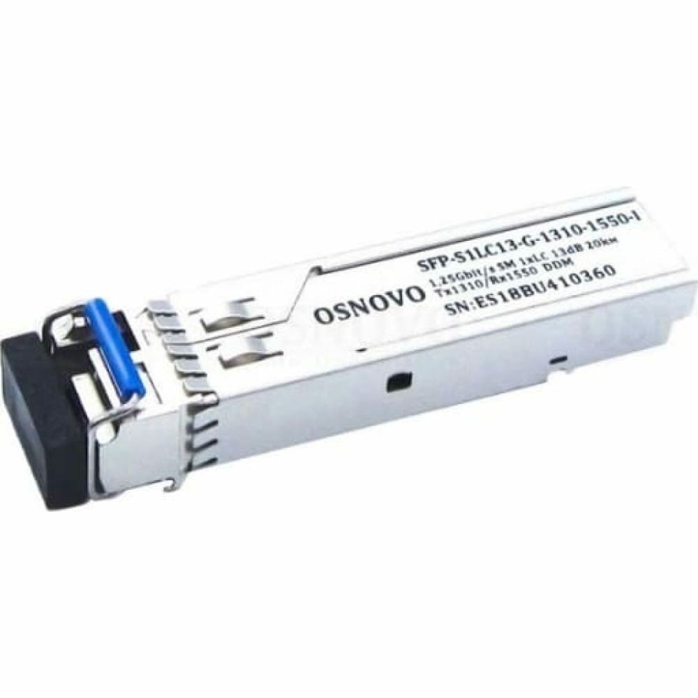 Аксессуары для видеонаблюдения OSNOVO Модуль Osnovo SFP-S1LC13-G-1550-1310-I