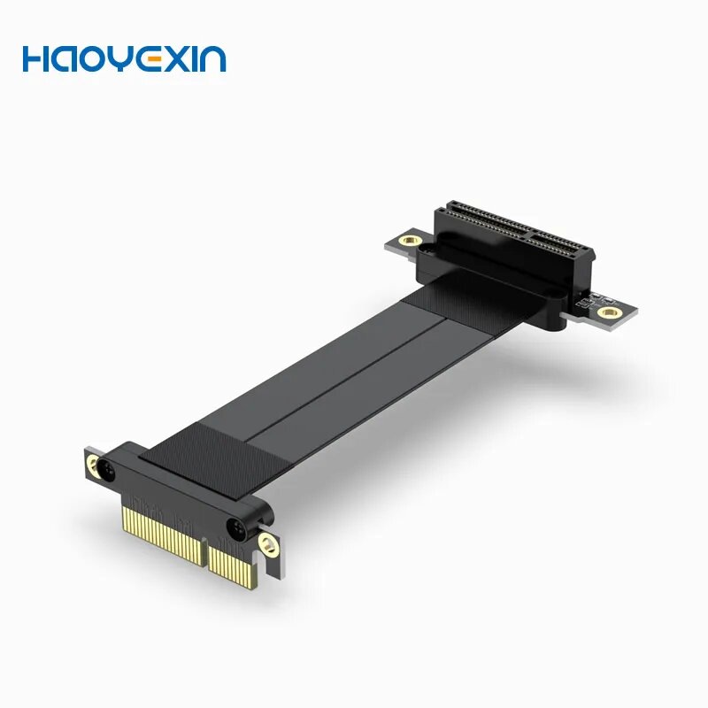 Haoyexin PCI-E 4X Адаптер Riser Card 90 градусов 10CM, 90-90