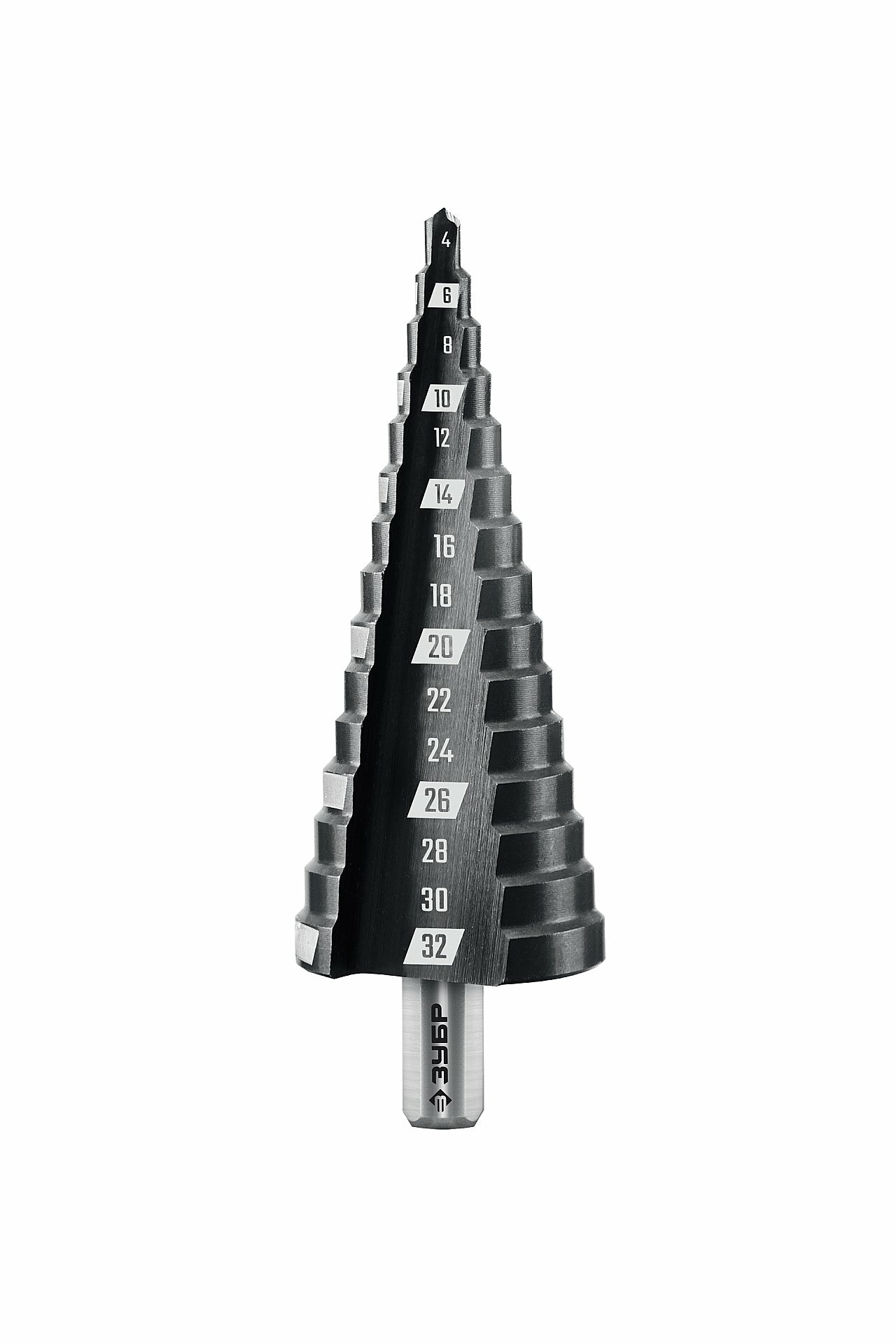 Сверло ступенчатое ЗУБР 4-32мм, 15 ступеней 29665-4-32-15_z01