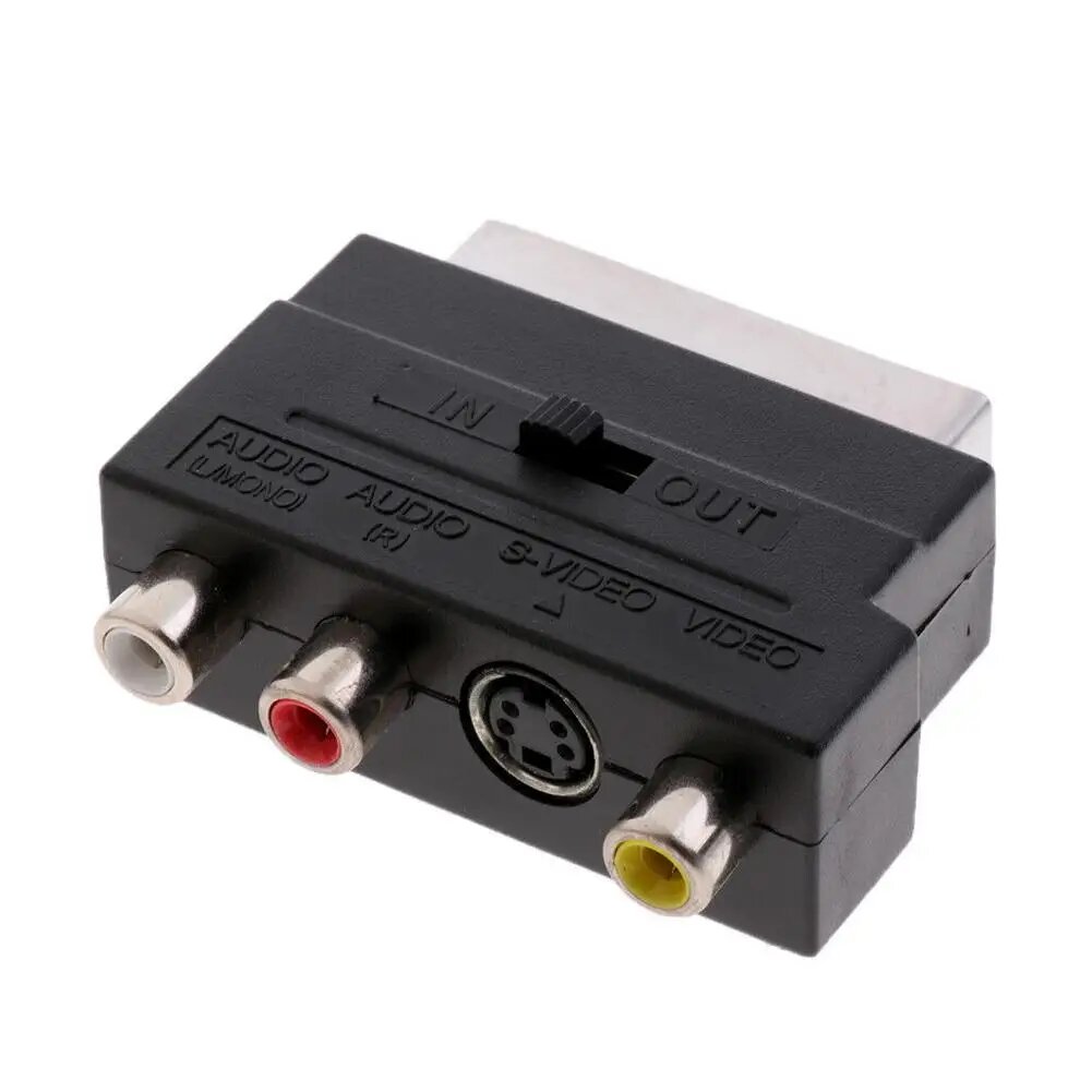 Scart AV-адаптер на 3 RCA Phono Composite S-Video