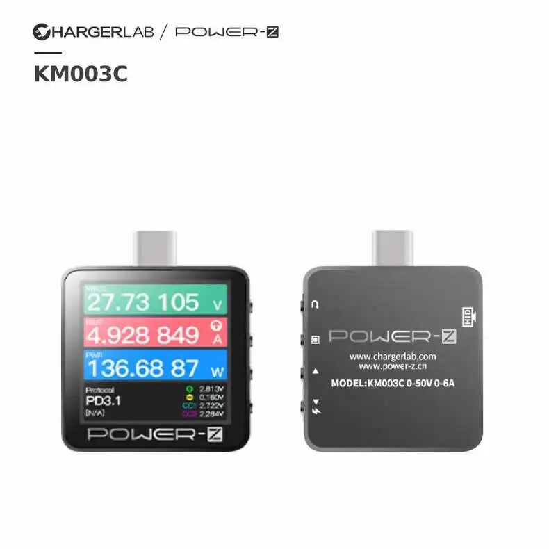 WOZNIAK ChargerLAB POWER-Z KM002C/KM003C USB PD3.1 Тестер