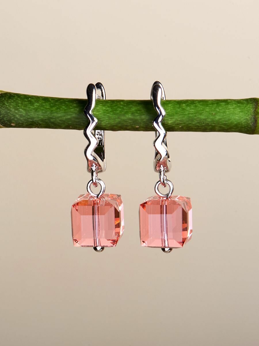 Серьги, кристаллы Swarovski, кристалл, стекло