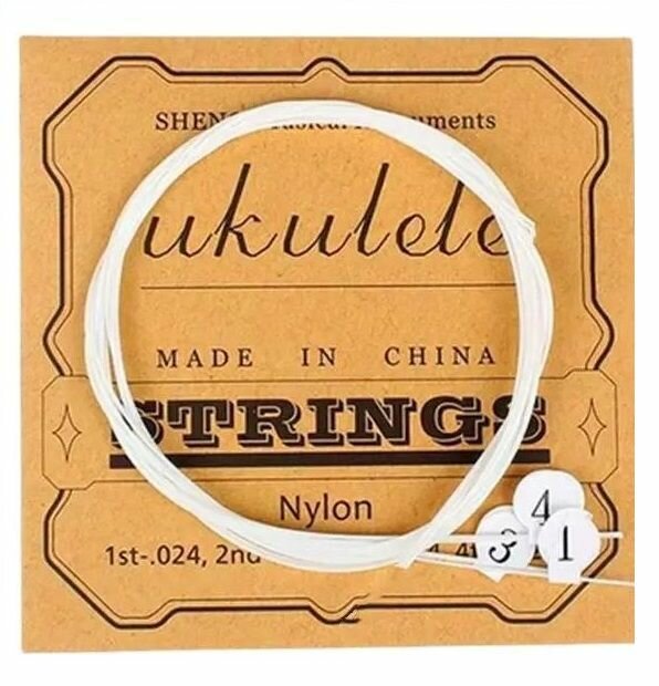 Струны для укулеле сопрано (белый нейлон). Комплект струн
