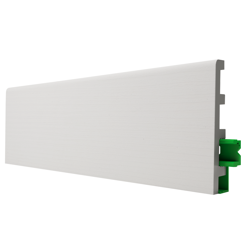 Плинтус напольный из кварцвинила 20шт. ударопрочный, влагостойкий, экологичный 16х81х2000 мм Лиственница белая