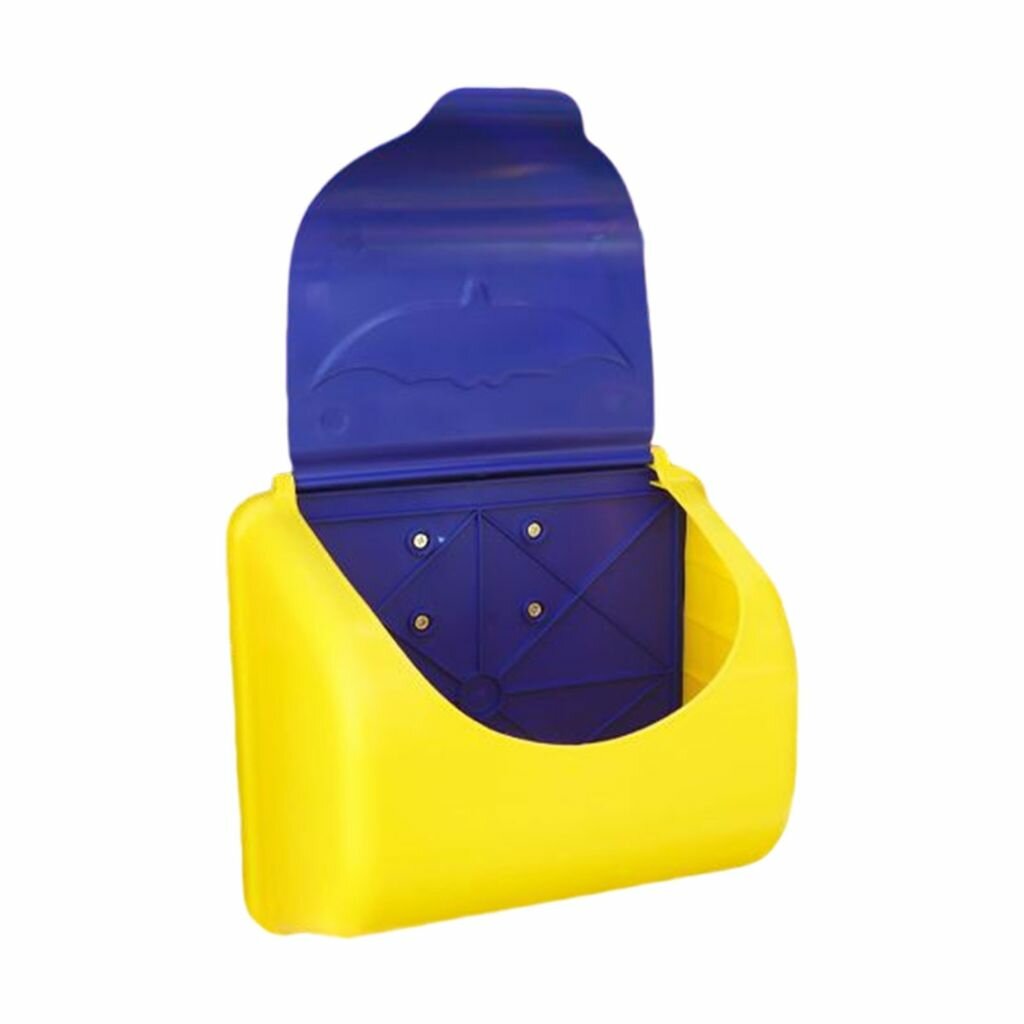 (1 шт.) Пластиковый почтовый ящик, имитирующий детскую игрушку-желтый и синий