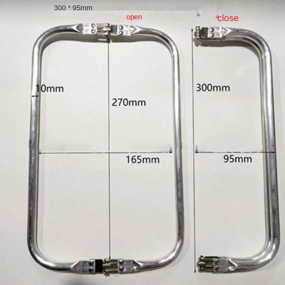 DIY металлическая рамка для кошелька с ручкой, застежка-поцелуй, замок для шитья сумок, аксессуары для портного, рамка для сумки, рюкзака, сумки, детали 30cm