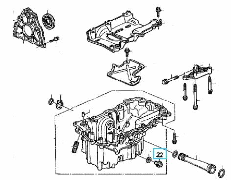 Болт, сливная пробка, 14MM (Оригинал)
