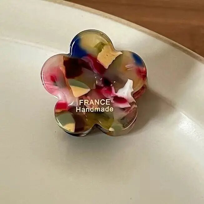 Заколка для волос цветок, Франция, Handmade, цвет 2