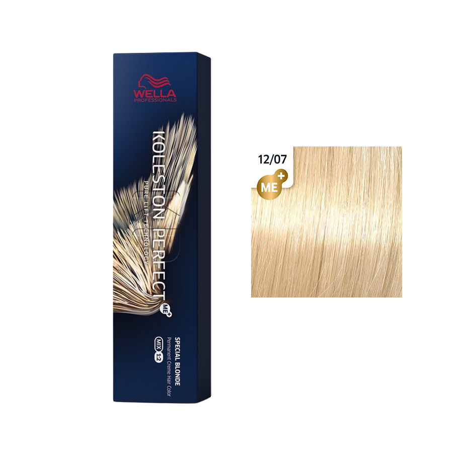 Wella Koleston Perfect ME+ 12/07 - Стойкая краска крем-брюле 60 мл