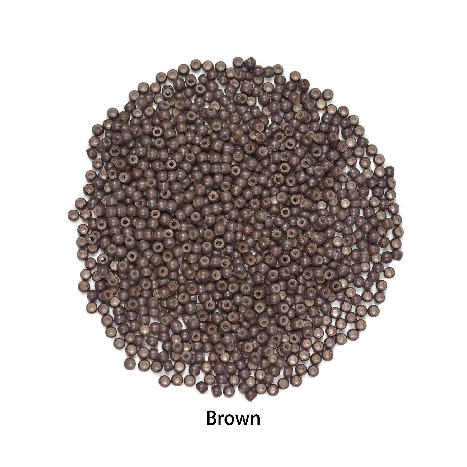 Микрокольца для наращивания волос YTBYT 500 шт. 3,0x1,5x1,5 мм медные 500pcs Brown
