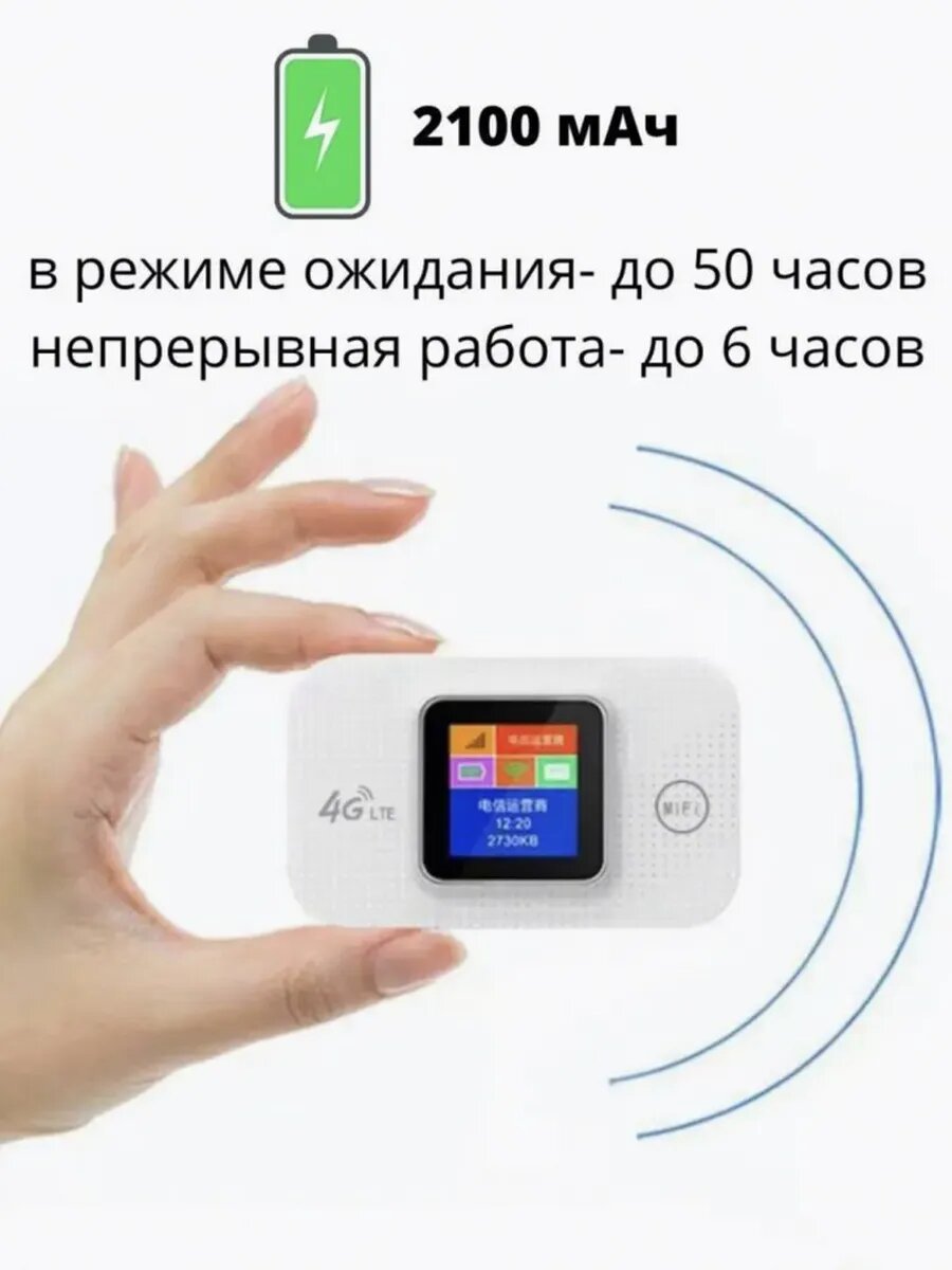 Карманный 4G LTE Wi-Fi роутер для мобильных устройств
