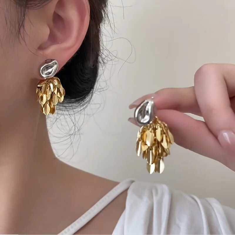 Серьги, gold — фото 1