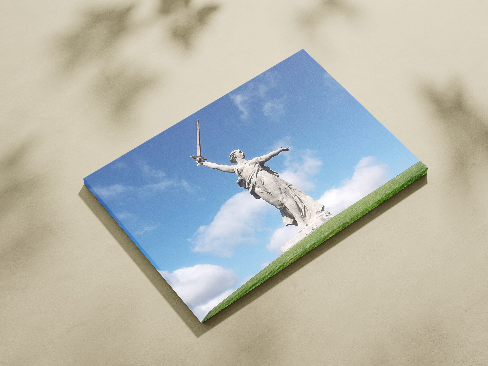 Картина "Родина-Мать", размер 40х60, ОренХолст, картина на подрамнике.