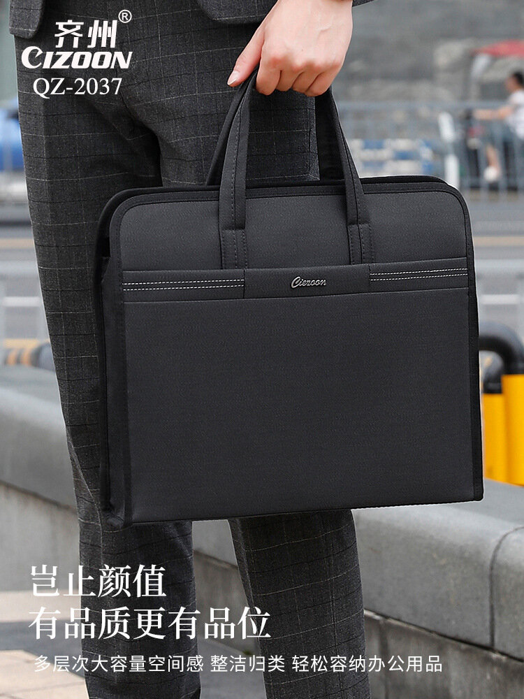 Портфель, мужской, офисный, из ткани Оксфорд