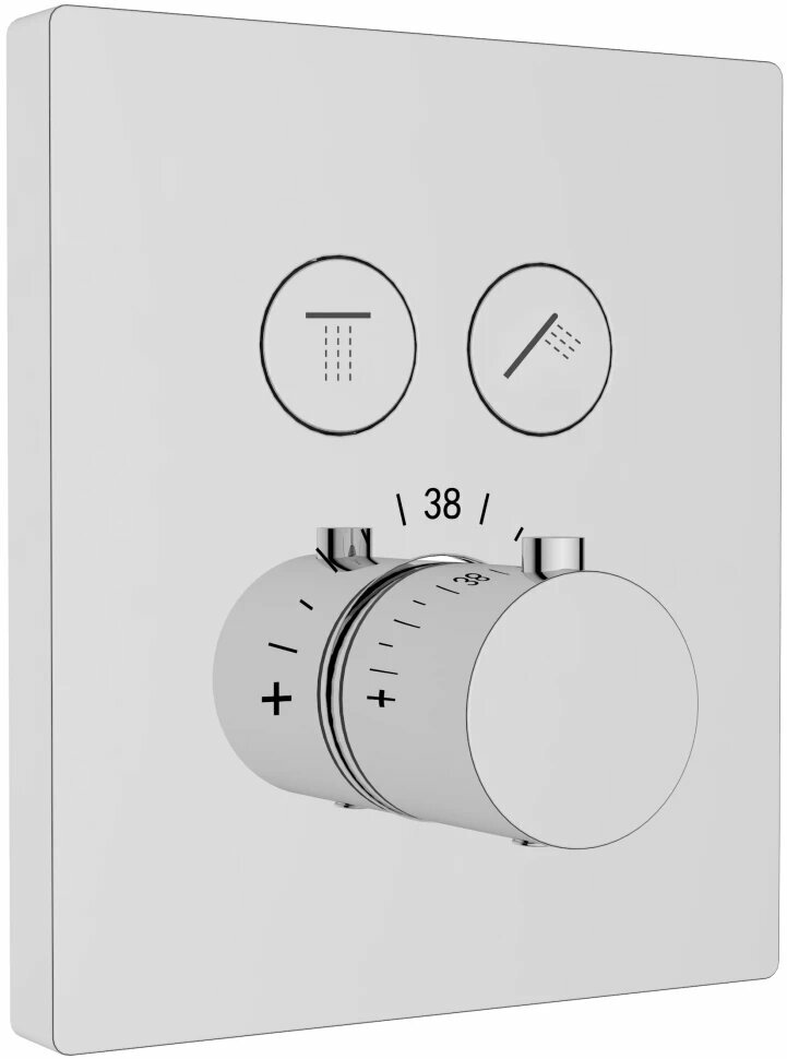 Термостат для ванны Kaiser Sano 08377 встраиваемый, хром