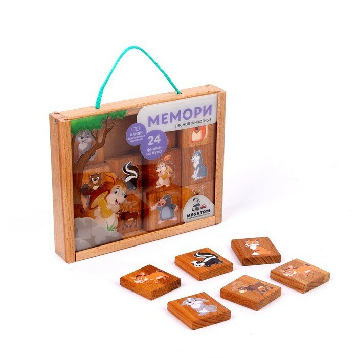 Мемори мега тойс Лесные животные, 24 шт