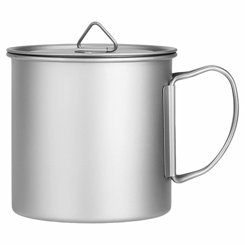 Походная посуда, Наружная титановая кружка для кемпинга, 750 мл, 1 шт