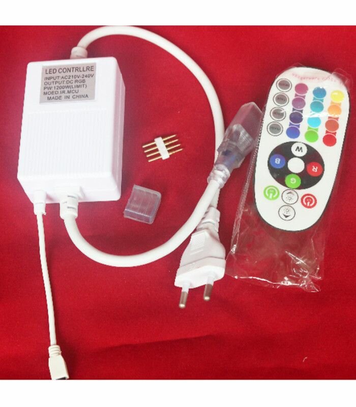 Контроллер ИК для Led ленты 220В. пульт 24 кнопки