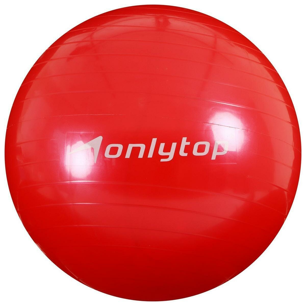 Фитбол "Onlytop" 65 см, ярко-красный, резина, усиленная конструкция, комфорт тренировок