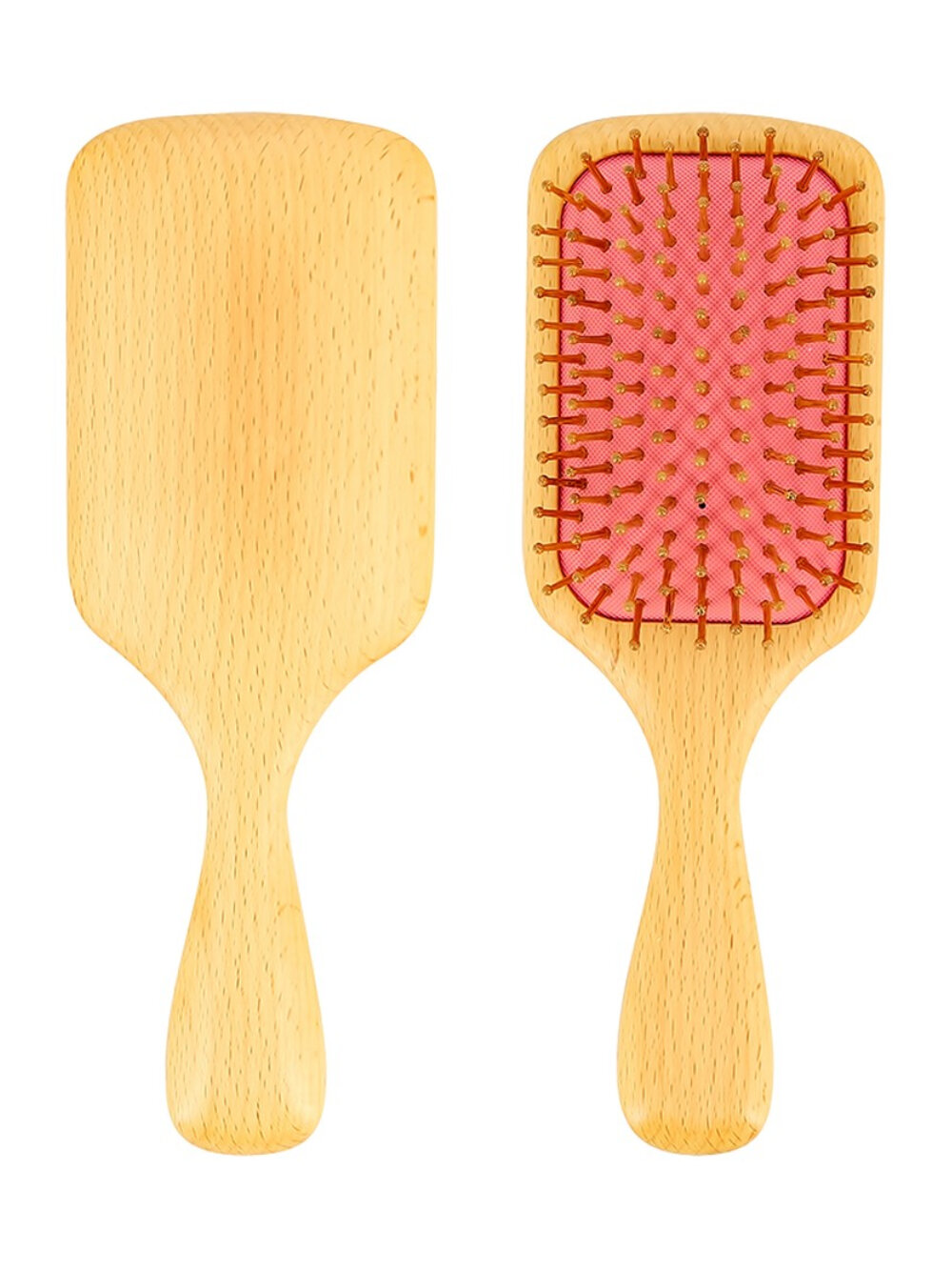Расческа массажная для распутывания волос LADY PINK деревянная