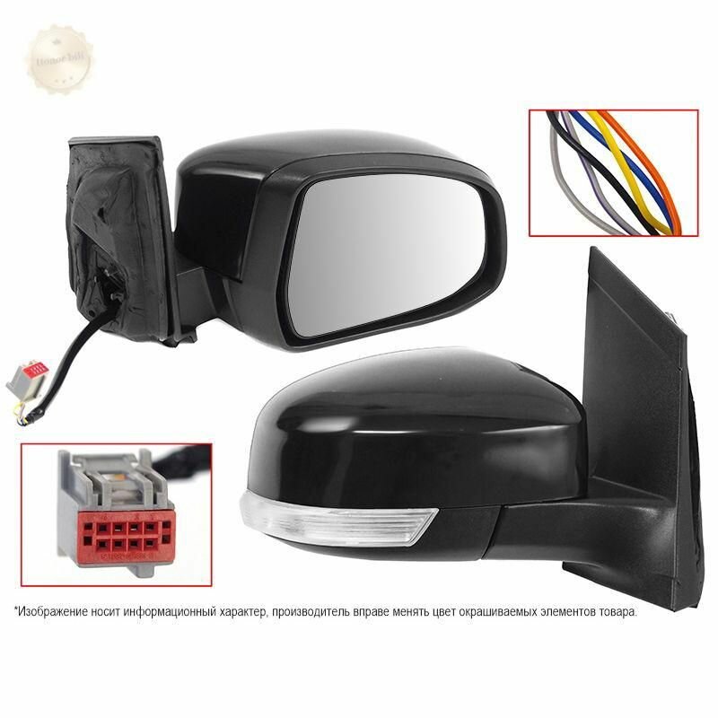 Зеркало левое для Форд Фокус 2 рестайлинг 2008-2011 с подогревом, Ford Focus 2 рестайлинг зеркало левое SAT ST-FDA5-940-2, oem 1698922