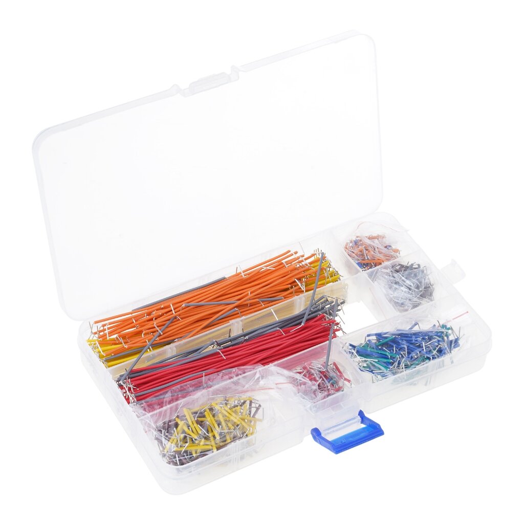 Набор соединительных проводов практичной формы 840 штук для макетных плат Arduinos разного яркого цвета и 10 Разных Размеров