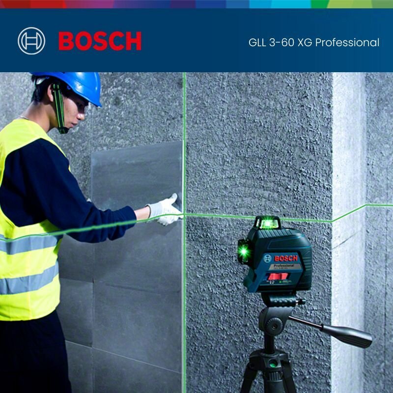 Bosch BS-GLL3-60XG Лазерная нивелирная система / полный комплект с подставкой