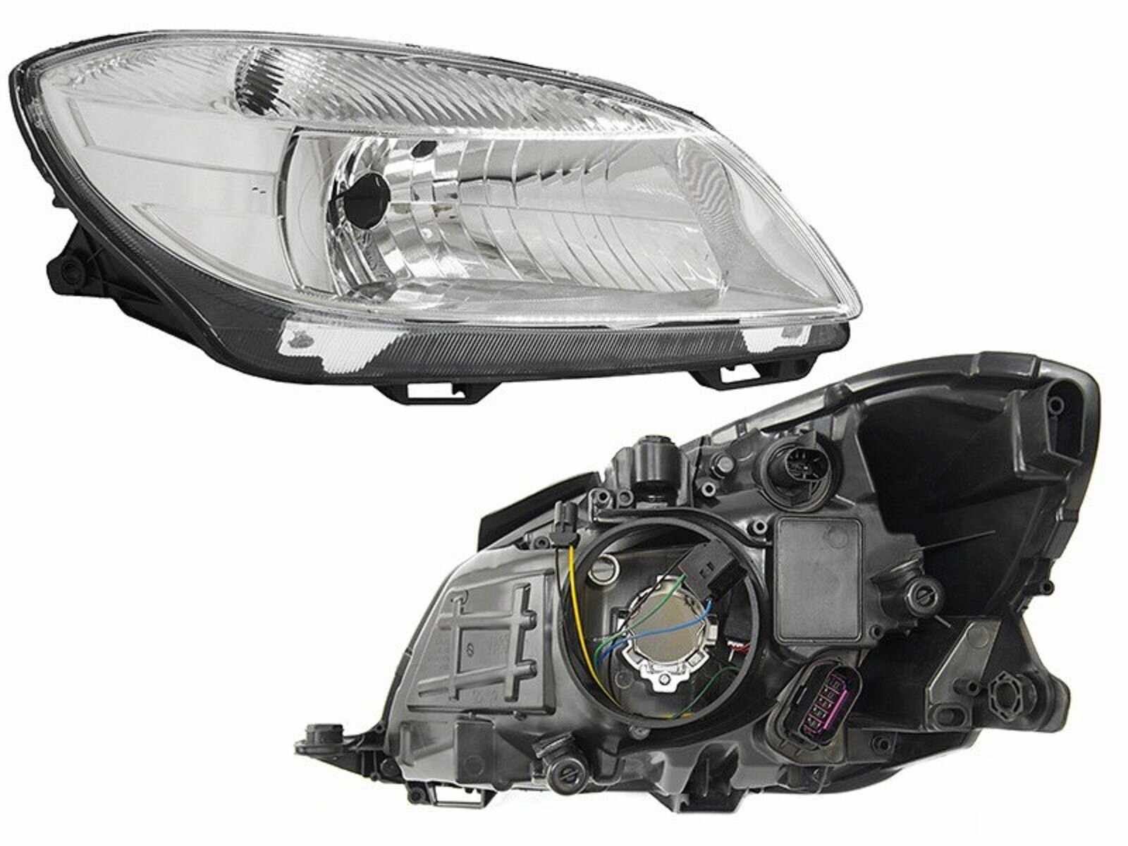 Фара SKODA FABIA/ROOMSTER 10-14 RH хром