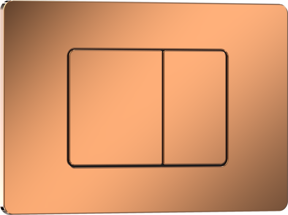 Кнопка смыва IBERICA BLANCA INOX-C нержавеющая сталь, розовое золото глянцевое (IB. B011.004.001)