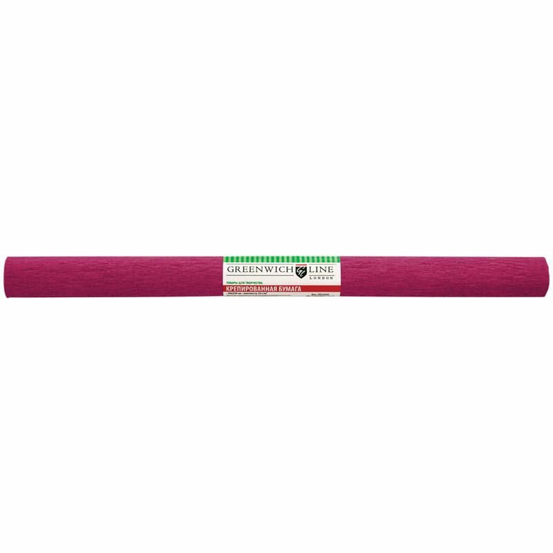 Бумага крепированная Greenwich Line, 50*250см, 32г/м2, бордо, в рулоне, CR25036