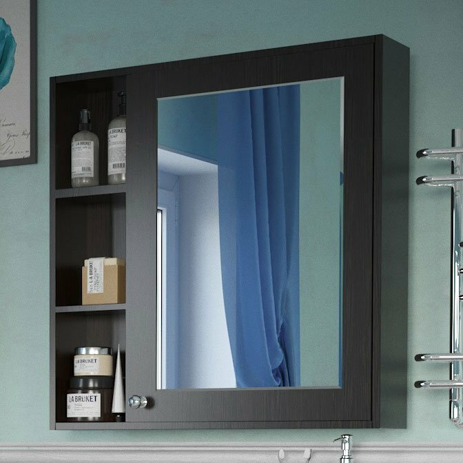 Зеркало-шкаф Stella Polar Монтоне 80 венге