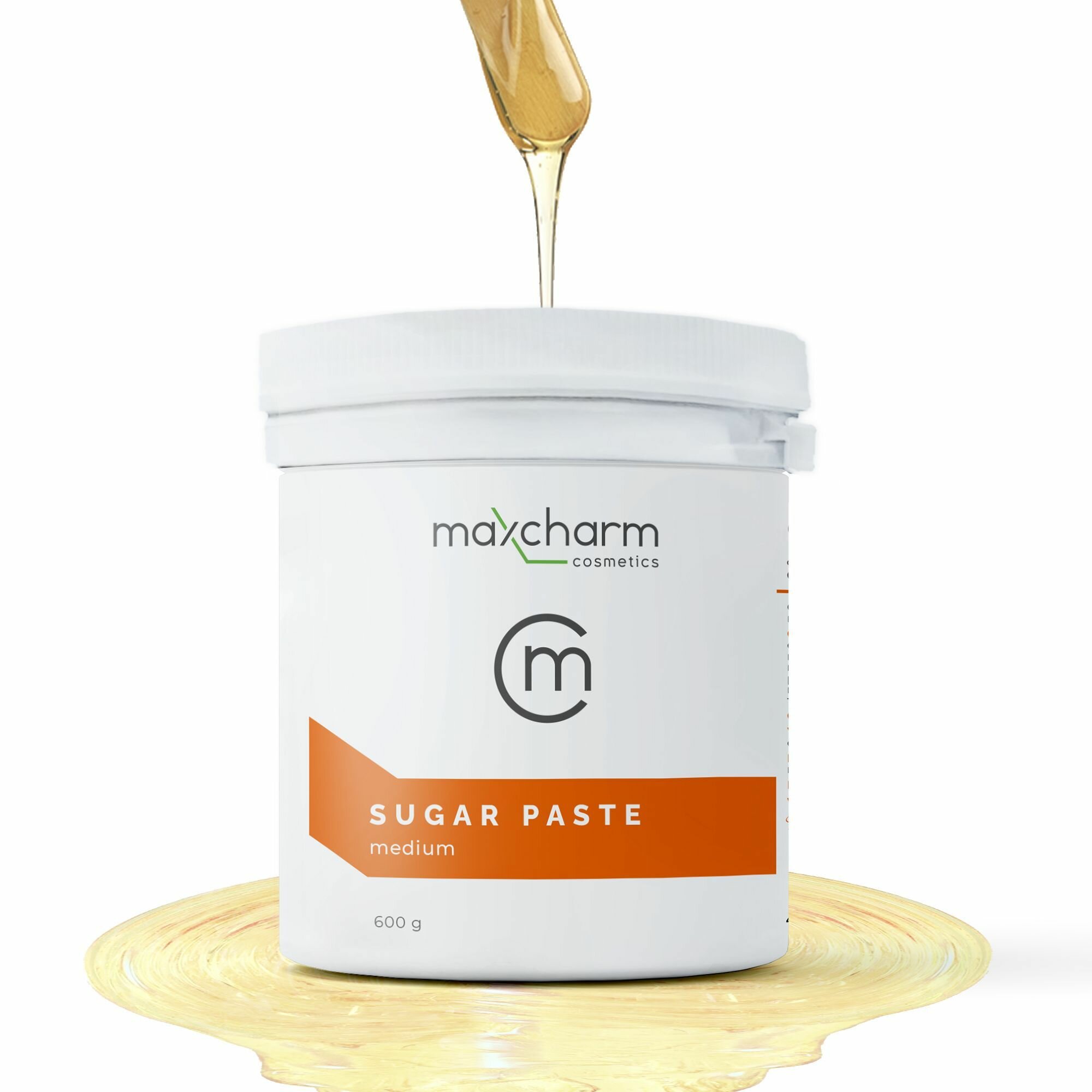 Сахарная паста для шугаринга Средняя MAXCHARM Sugar paste Medium, 600 гр