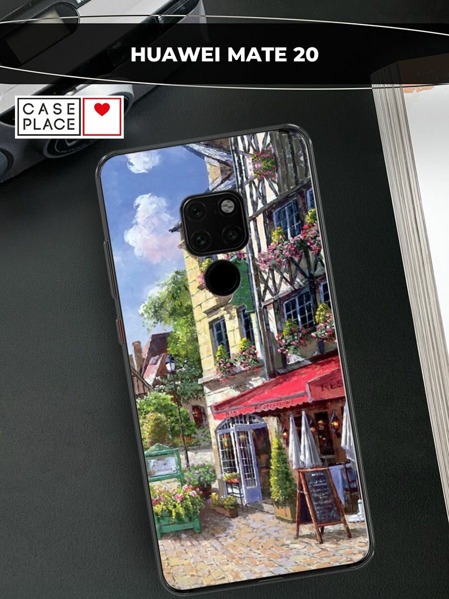 Чехол на Huawei Mate 20 / Хуавей Мате 20 с принтом "Старая улица"