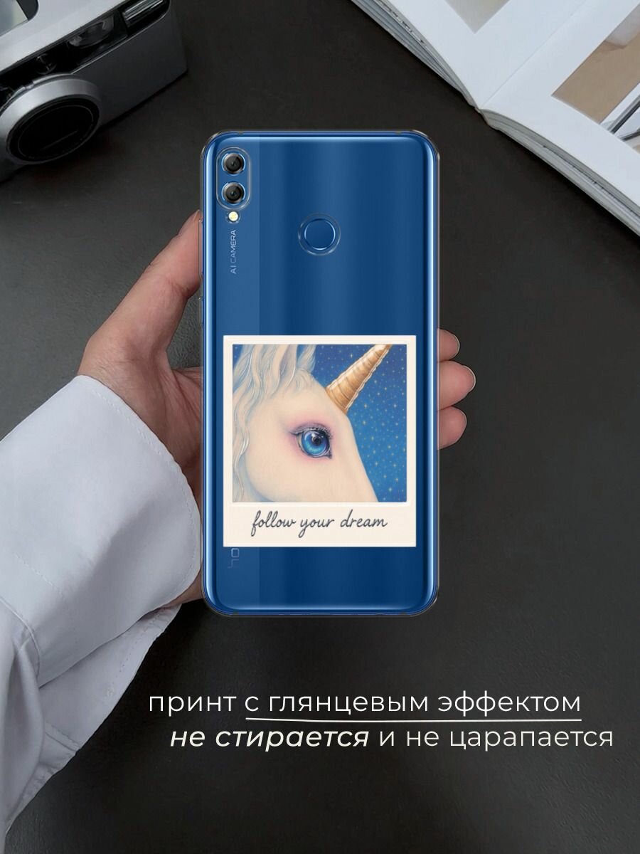 Чехол на Honor 8X / Хонор 8Х с принтом "Глаз единорога" — фото 1