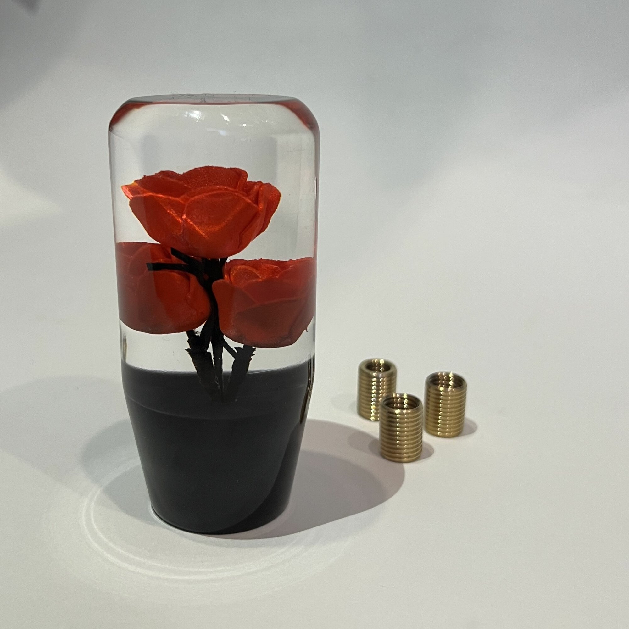 Ручка КПП с розочками в ретро стиле, резьба M12 x 1,25, адаптеры M8, M10 для Жигулей, Москвича, Волги