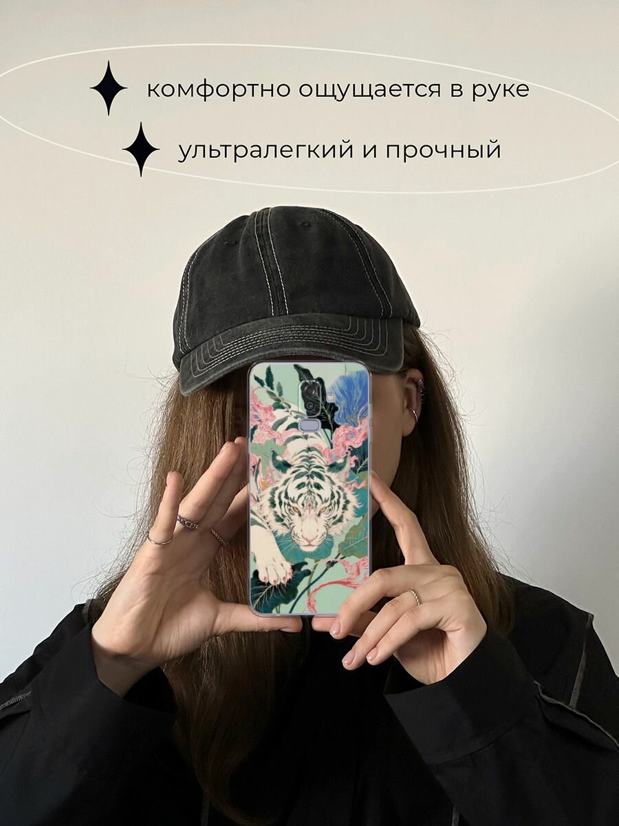 Чехол на Samsung Galaxy J8 / Самсунг Галакси Джей 8 с принтом "Охотник" — фото 1